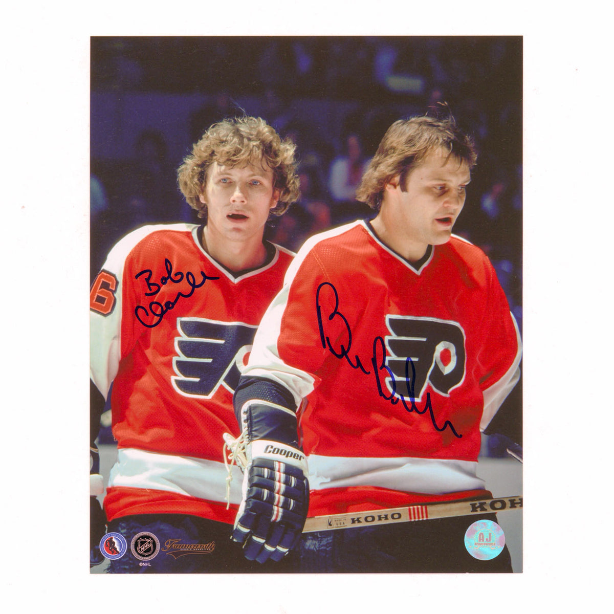 AJ Sports | Bobby Clarke & Bill Barber Dual Signed Philadelphia Flyers ...