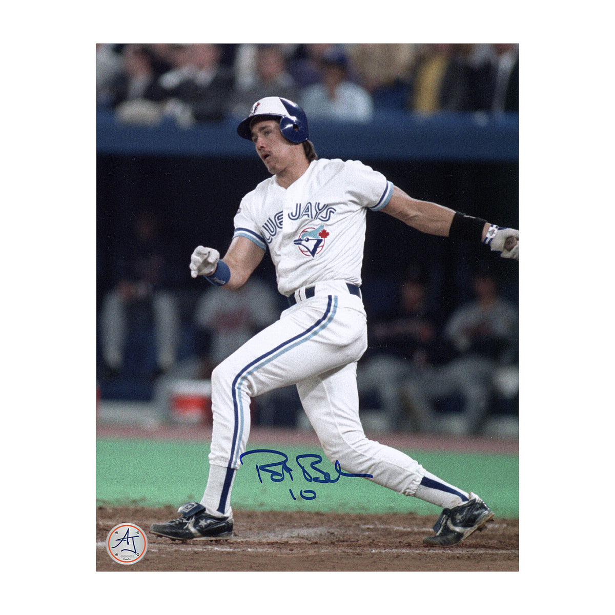 AJ Sports | Pat Borders Signed Toronto Blue Jays Batting 8x10 Photo