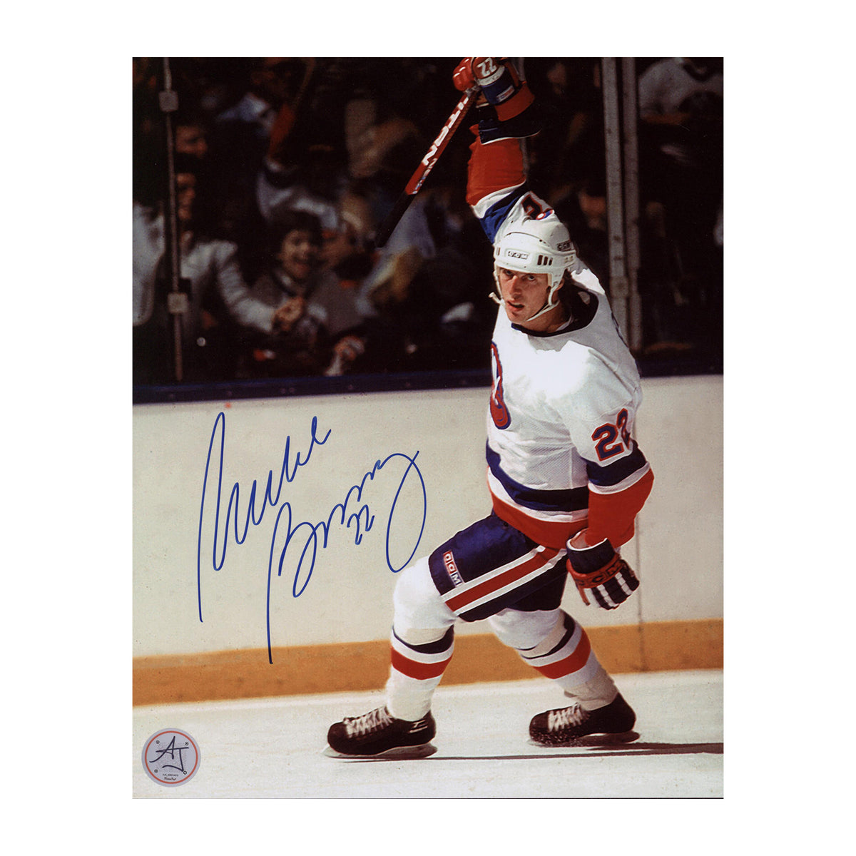 AJ Sports | Mike Bossy Signed New York Islanders Goal Celebration 8x10 ...
