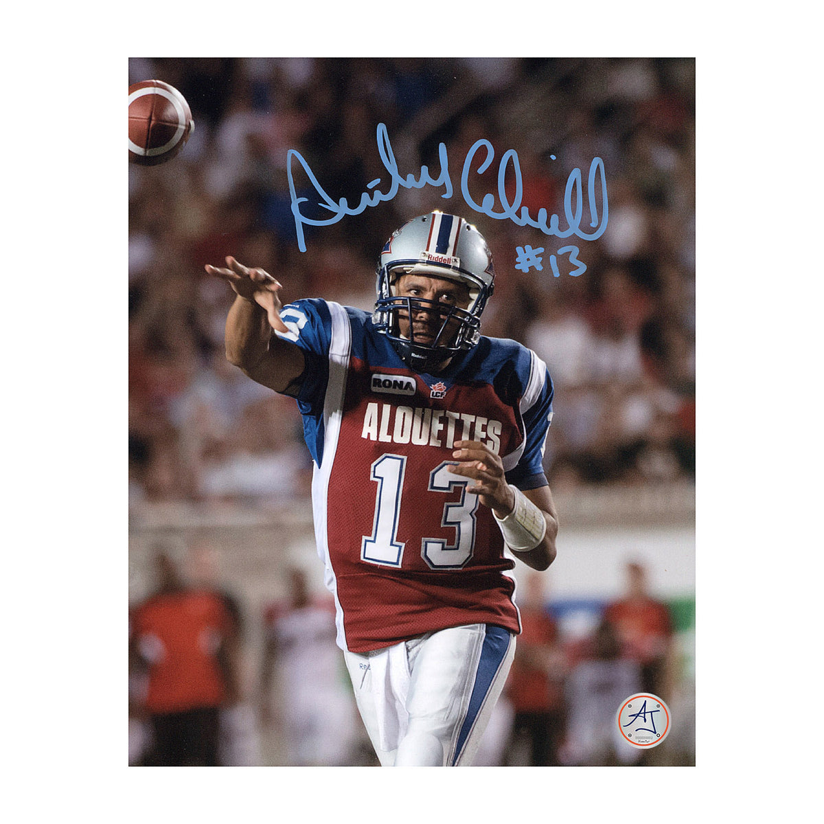 AJ Sports | Anthony Calvillo Signed Montreal Alouettes Quarterback 8x10 ...