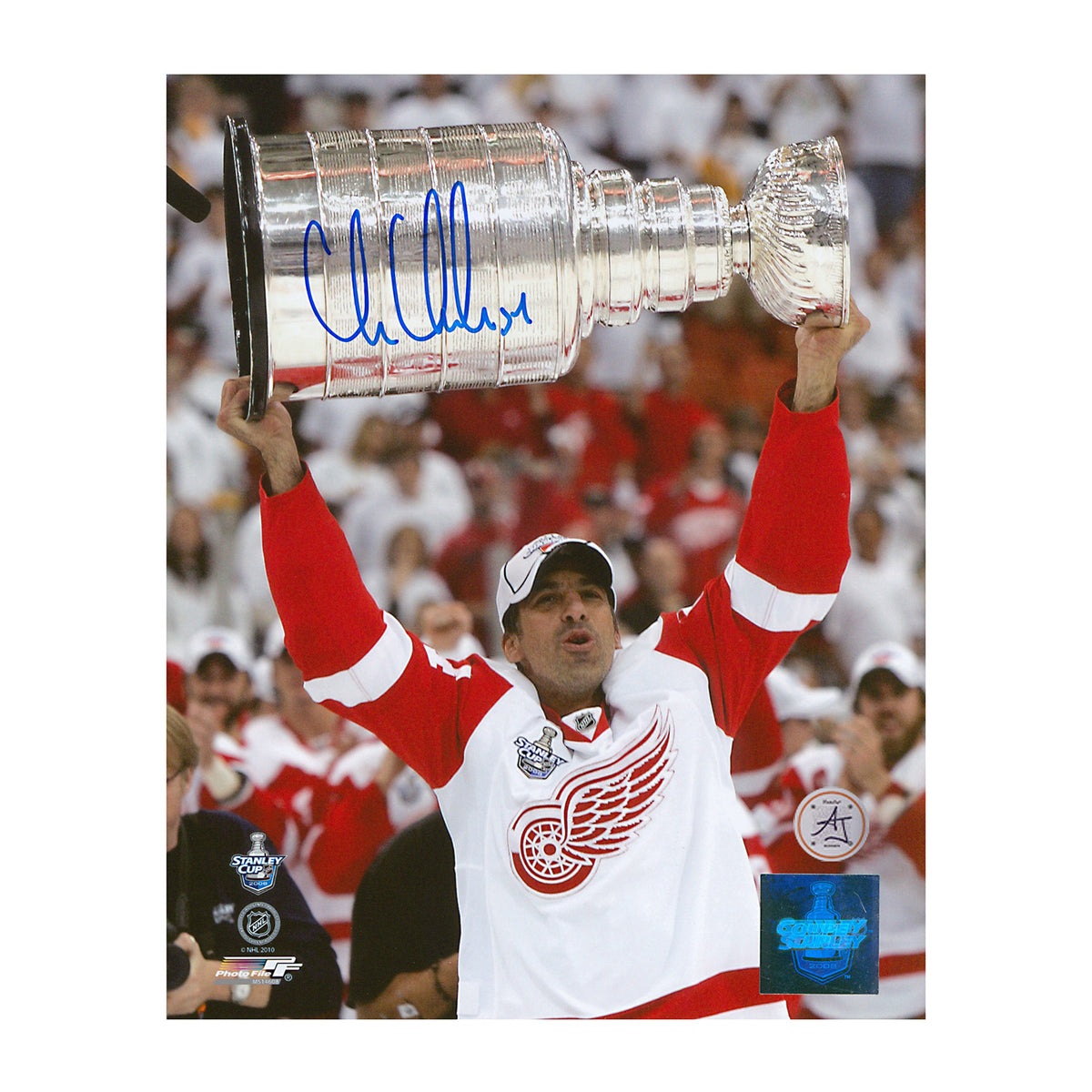 AJ Sports | Chris Chelios Autographed Detroit Red Wings Stanley Cup ...