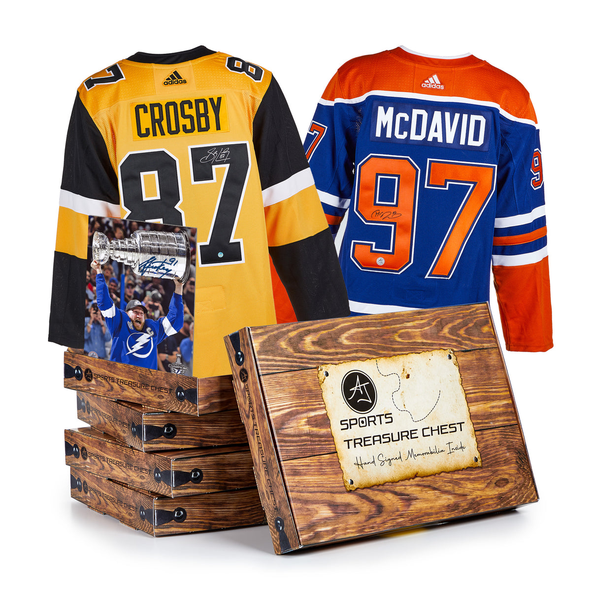 AJ Sports | AJ Sports Hockey Draft Lottery Signature Hat Trick Treasure ...
