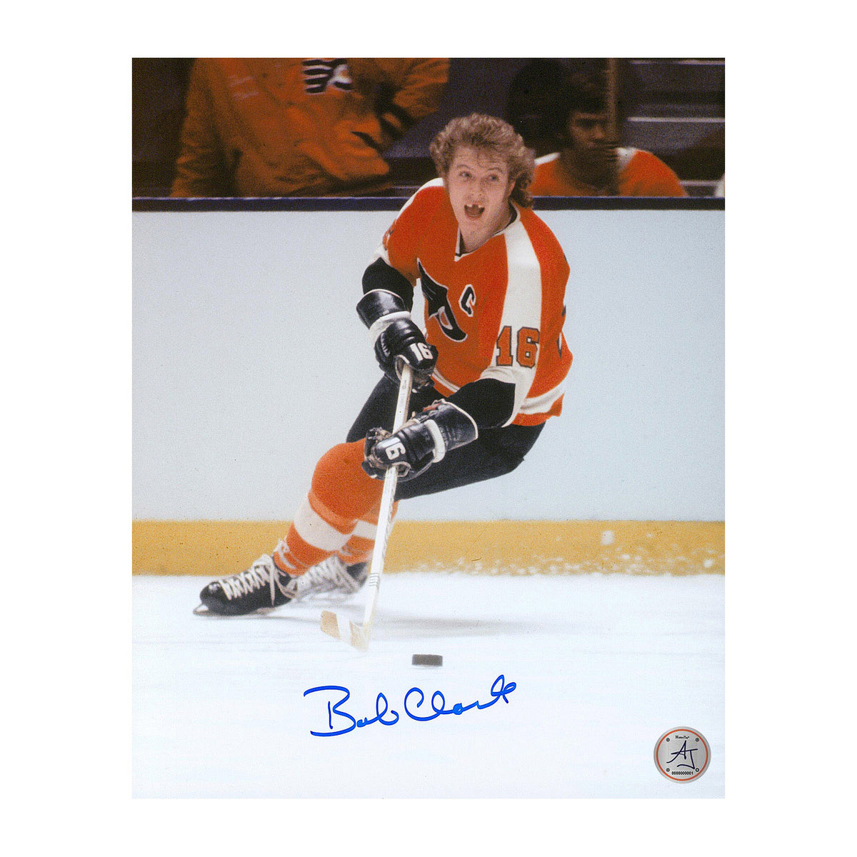 AJ Sports | Bobby Clarke Autographed Philadelphia Flyers Captain 8x10 Photo