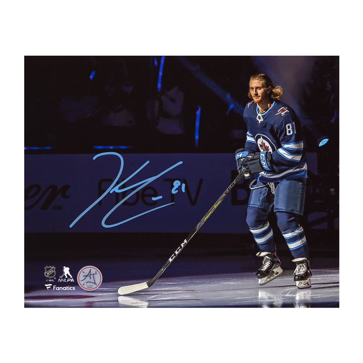 AJ Sports | Kyle Connor Signed Winnipeg Jets Spotlight Intro 8x10 Photo