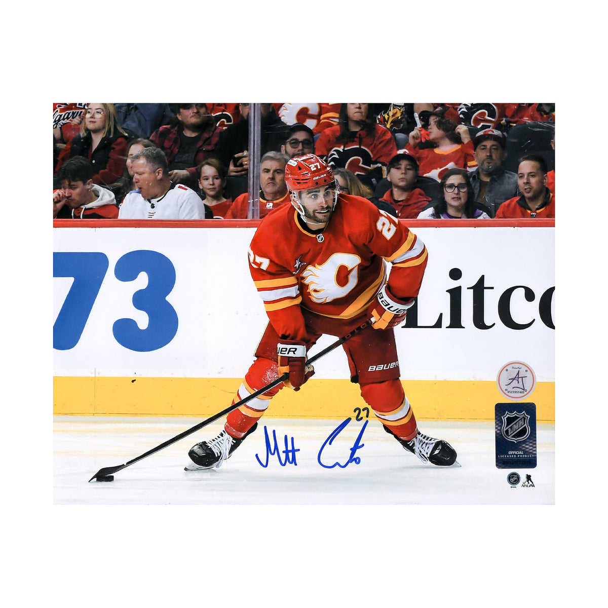 AJ Sports | Matt Coronato Autographed Calgary Flames Hockey 8x10 Photo