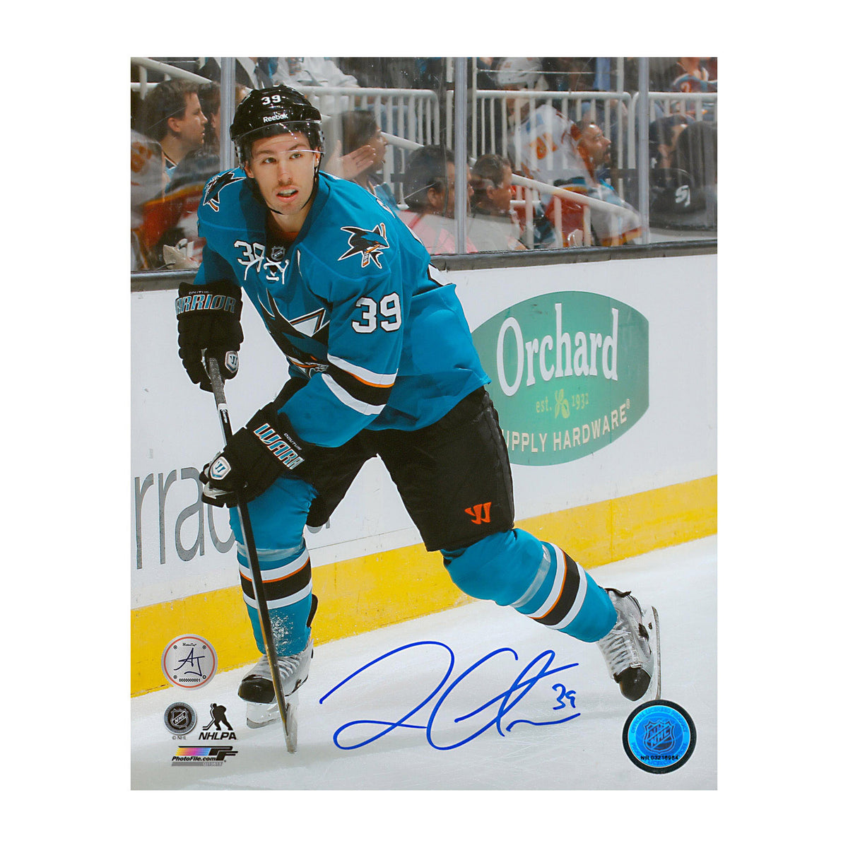 AJ Sports | Logan Couture Signed San Jose Sharks Hockey 8x10 Photo