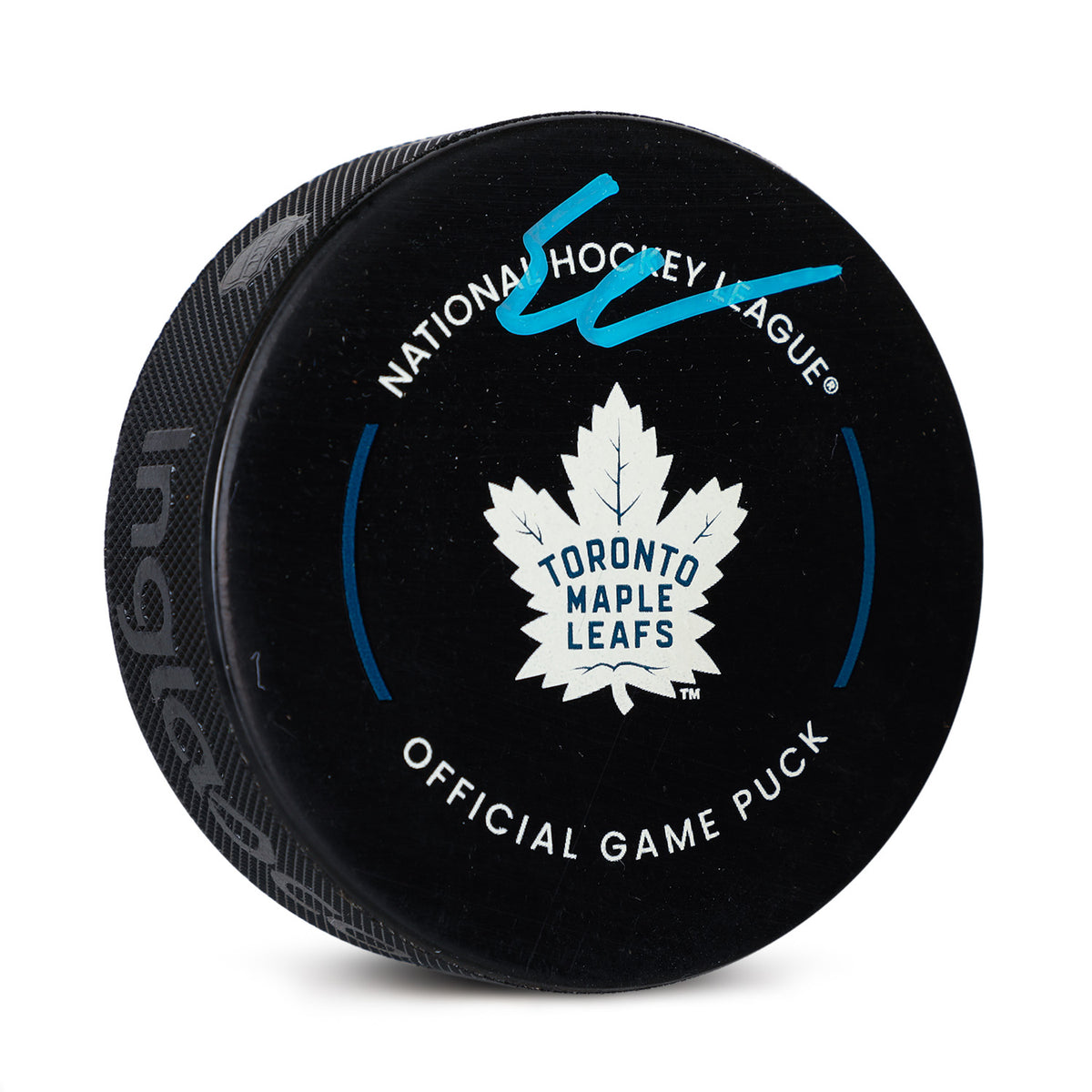 AJ Sports | Easton Cowan Signed Toronto Maple Leafs Official Game Puck