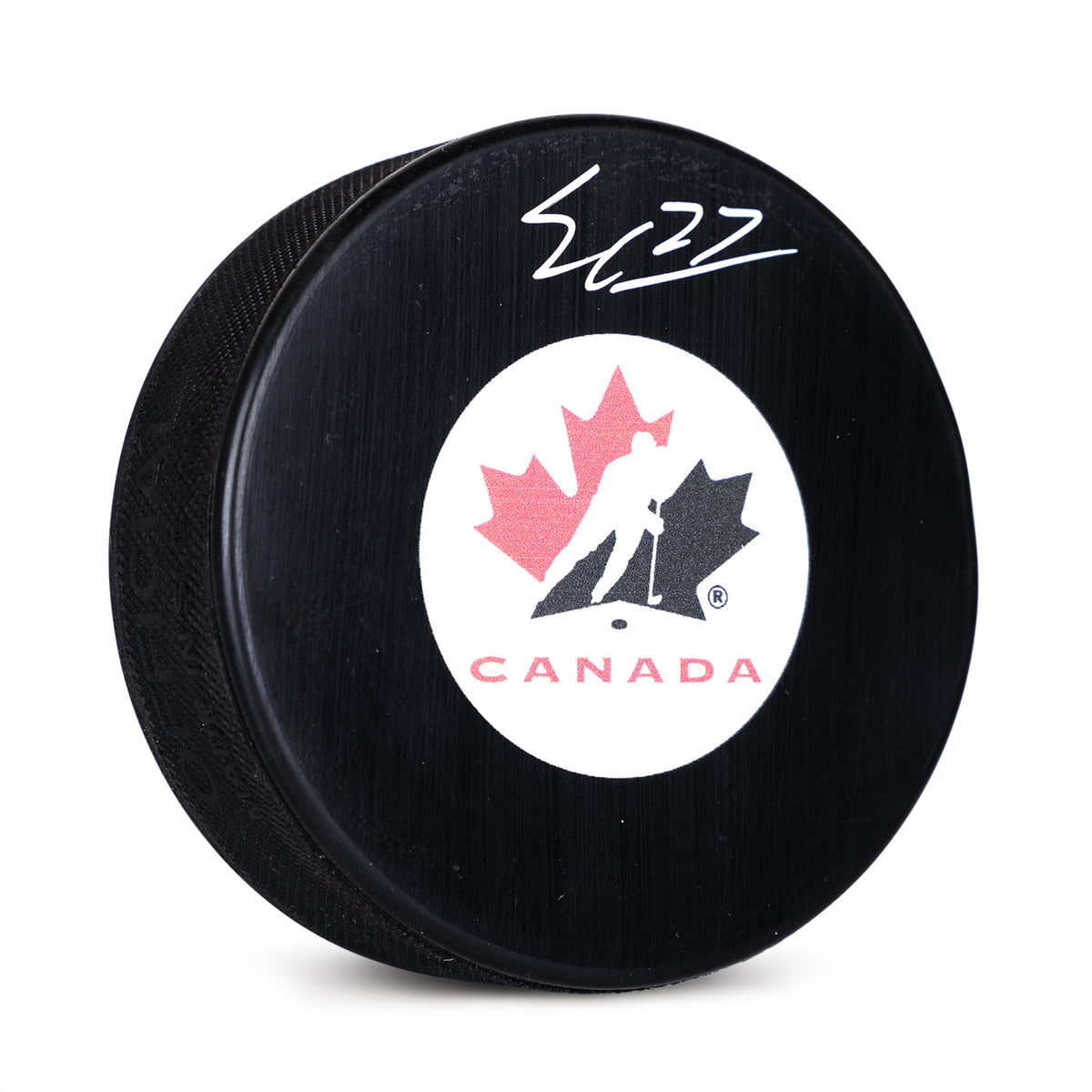 AJ Sports | Easton Cowan Team Canada Autographed Hockey Canada Logo Puck