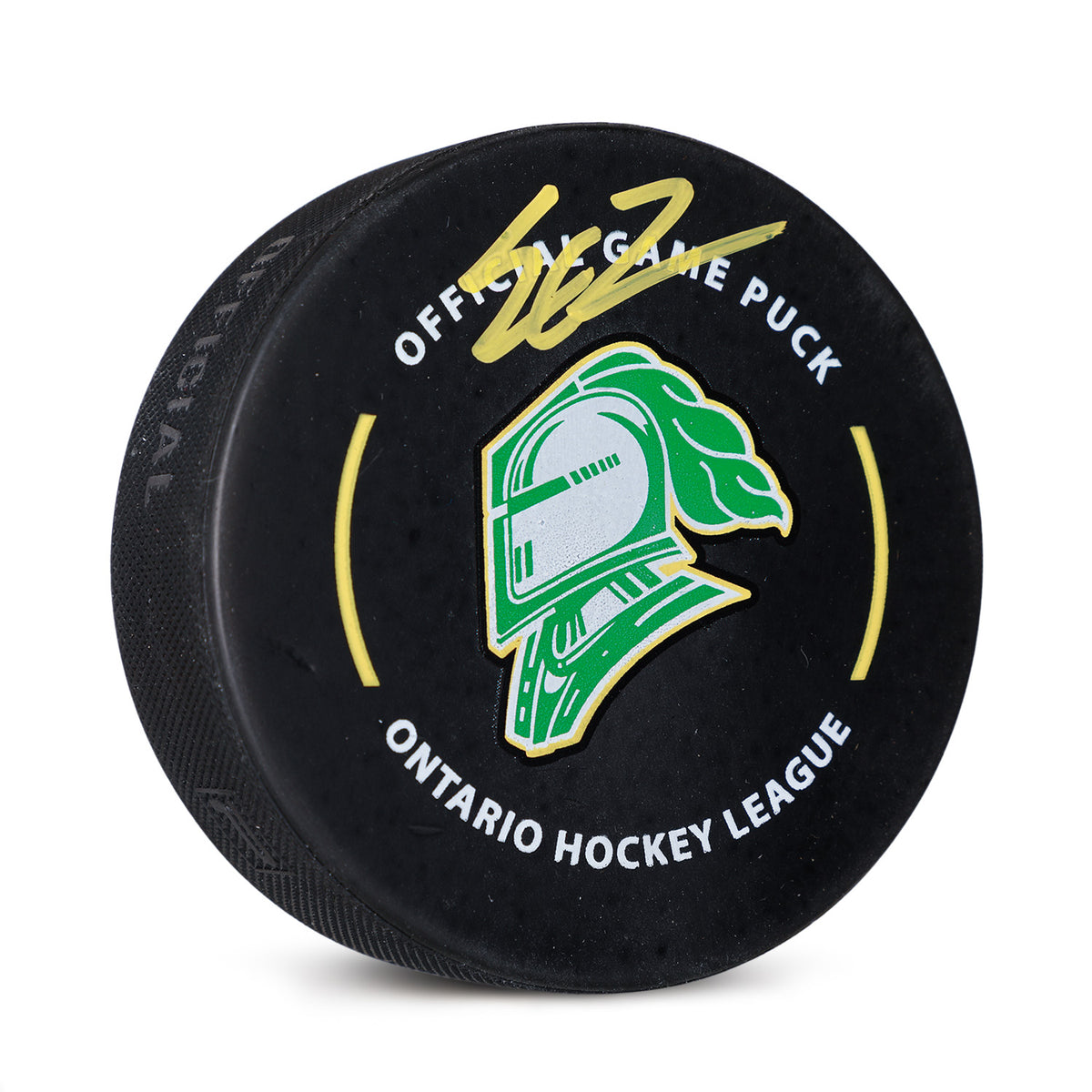 AJ Sports | Easton Cowan Signed London Knights Official Game Puck