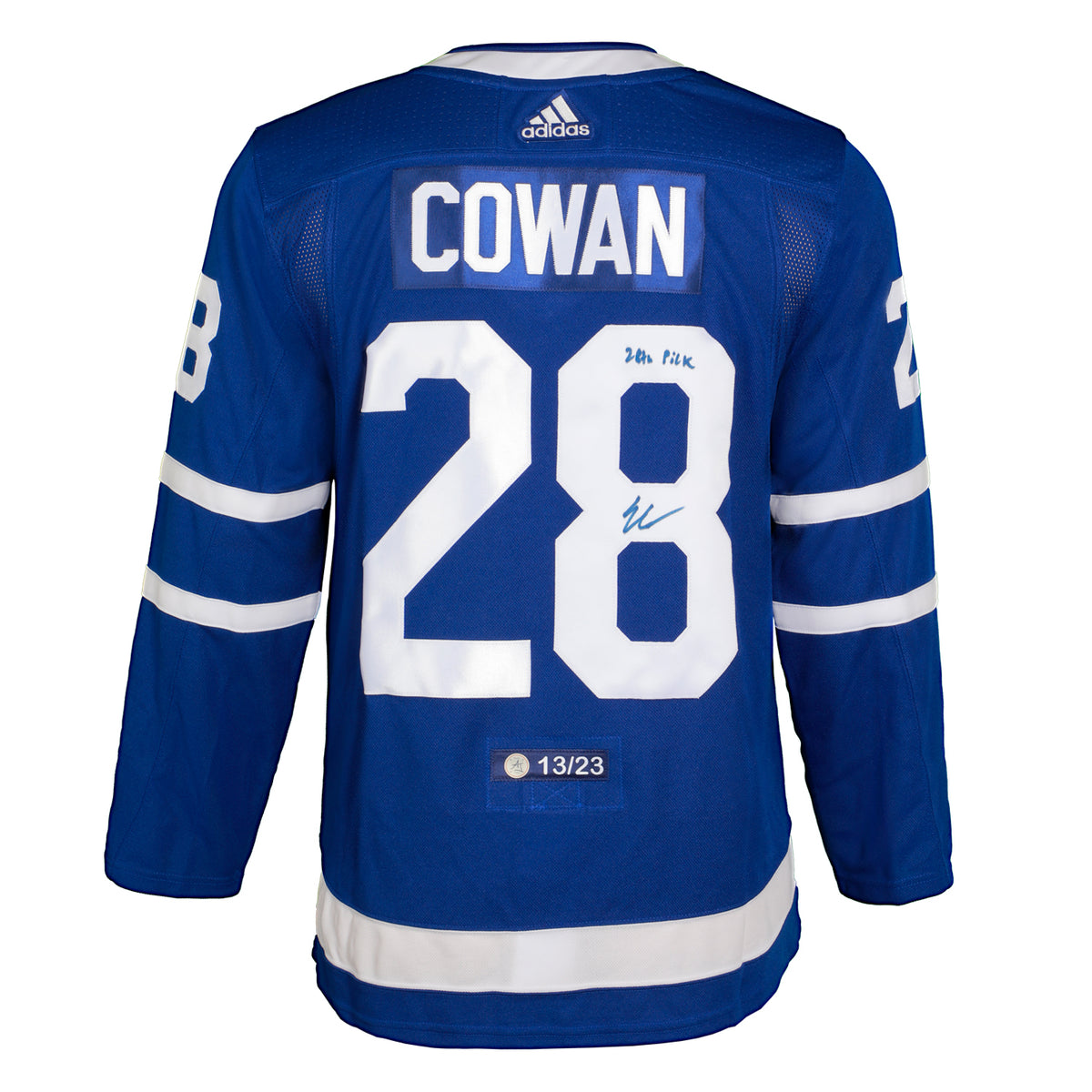 AJ Sports | Easton Cowan Signed Toronto Maple Leafs Draft Day adidas ...