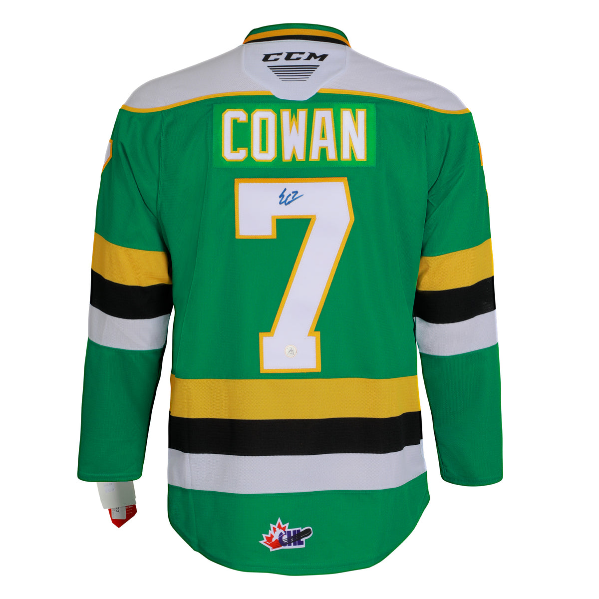 AJ Sports | Easton Cowan Autographed London Knights Replica CCM Hockey ...