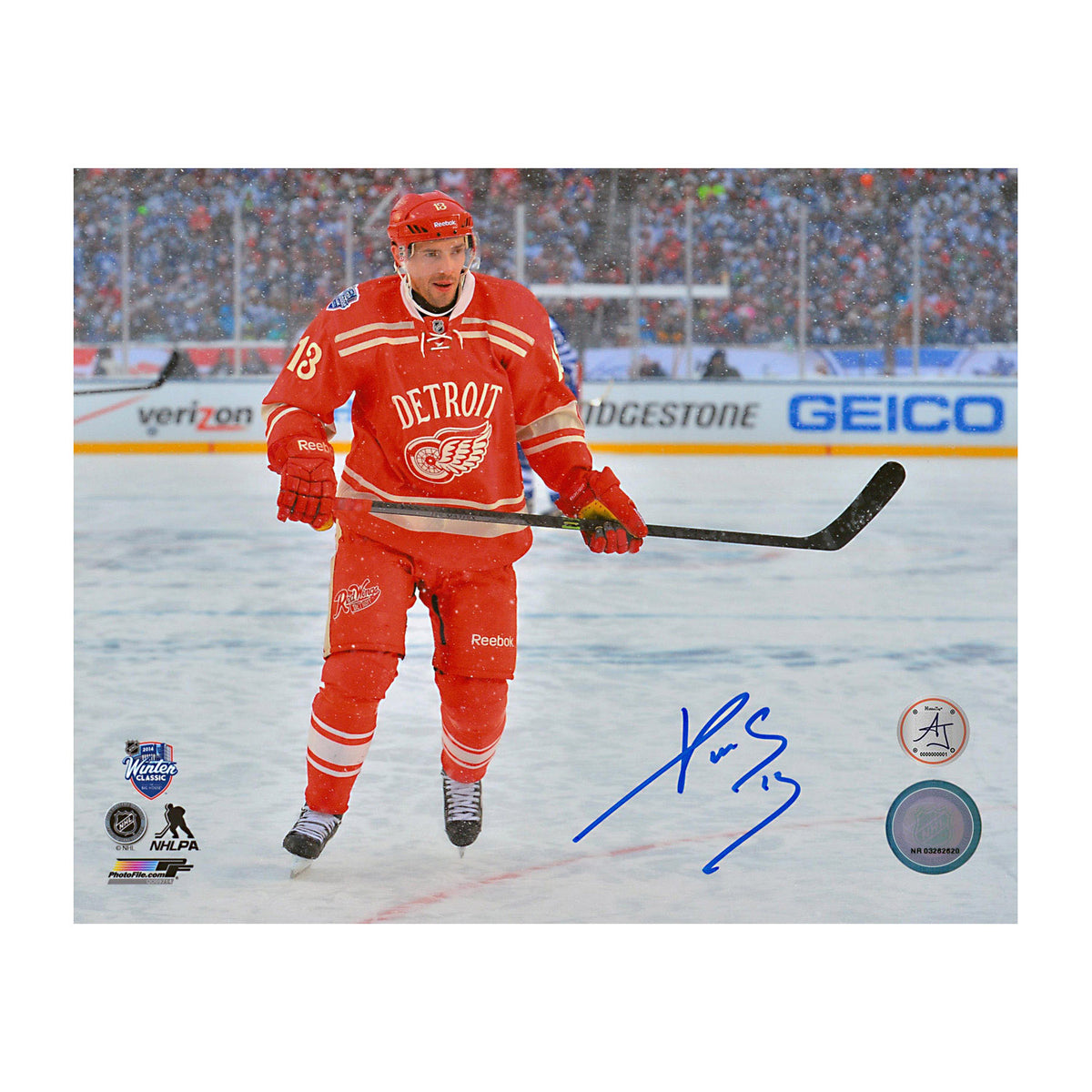 AJ Sports | Pavel Datsyuk Signed Detroit Red Wings 2014 Winter Classic ...