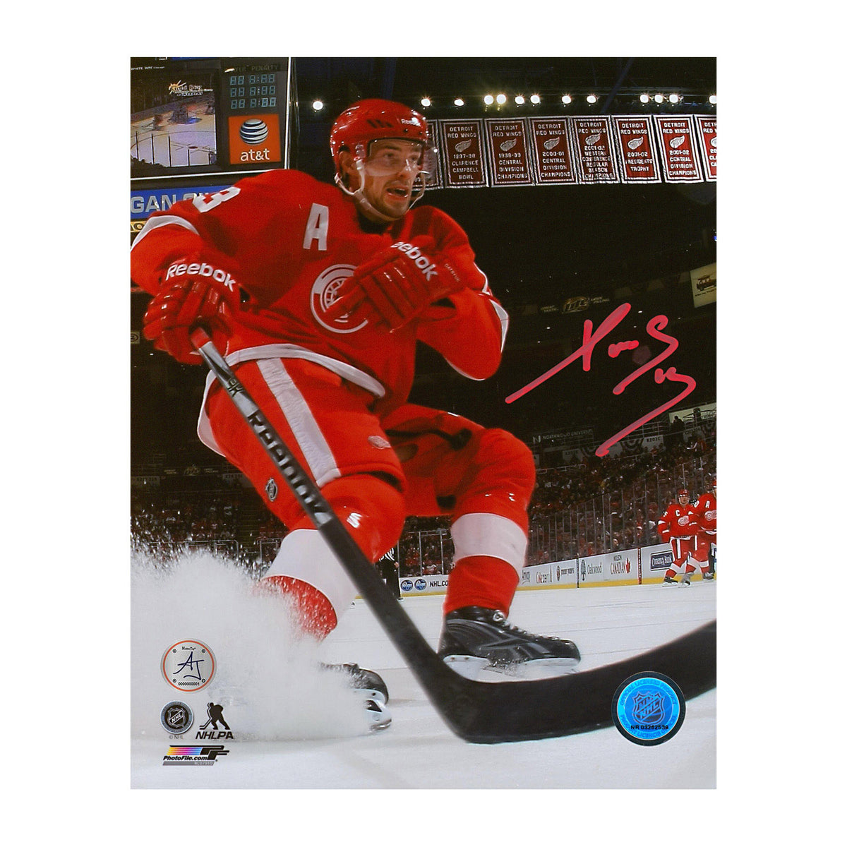 AJ Sports | Pavel Datsyuk Autographed Detroit Red Wings Snowstorm 8x10 ...