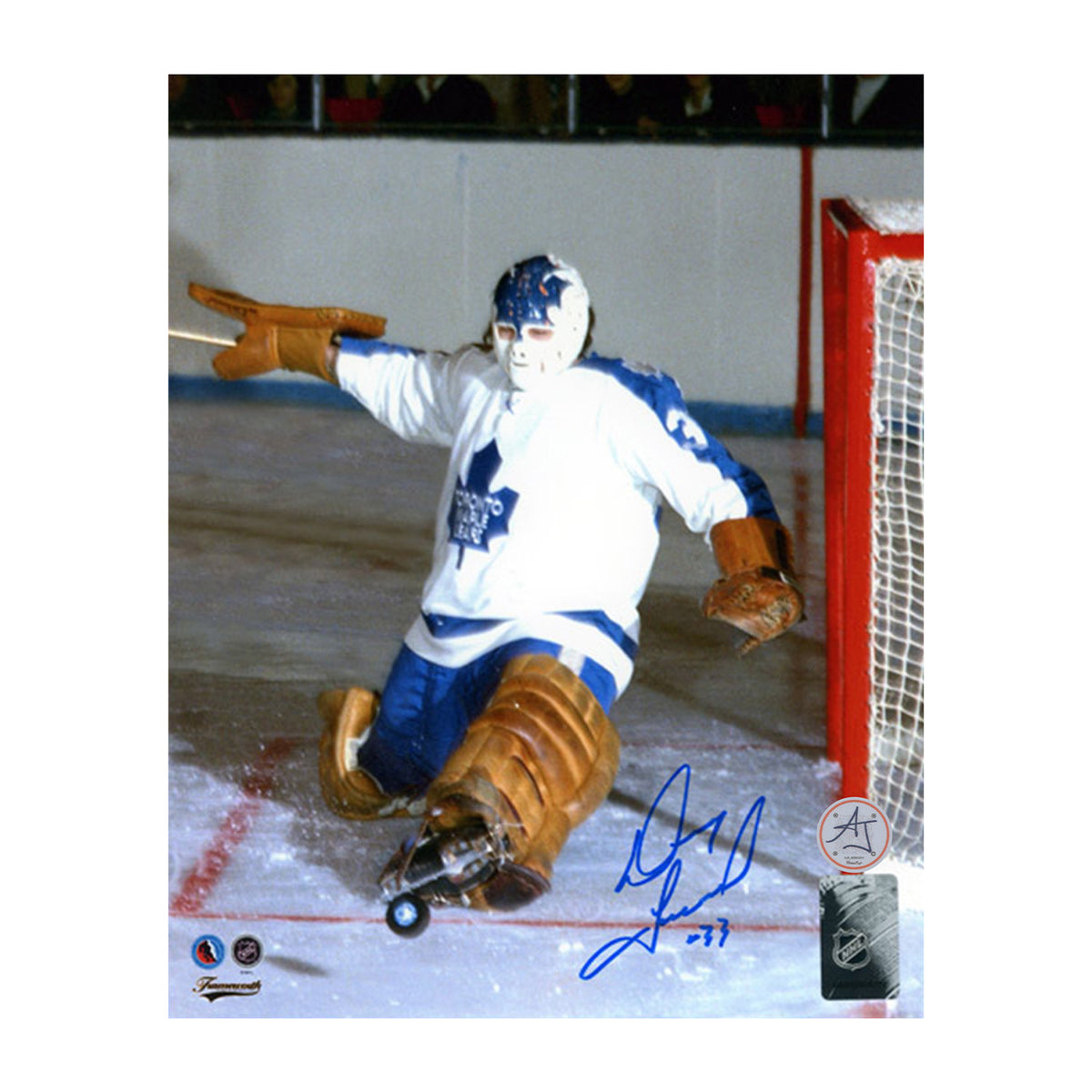 AJ Sports | Doug Favell Autographed Toronto Maple Leafs Kick Save 8x10 ...