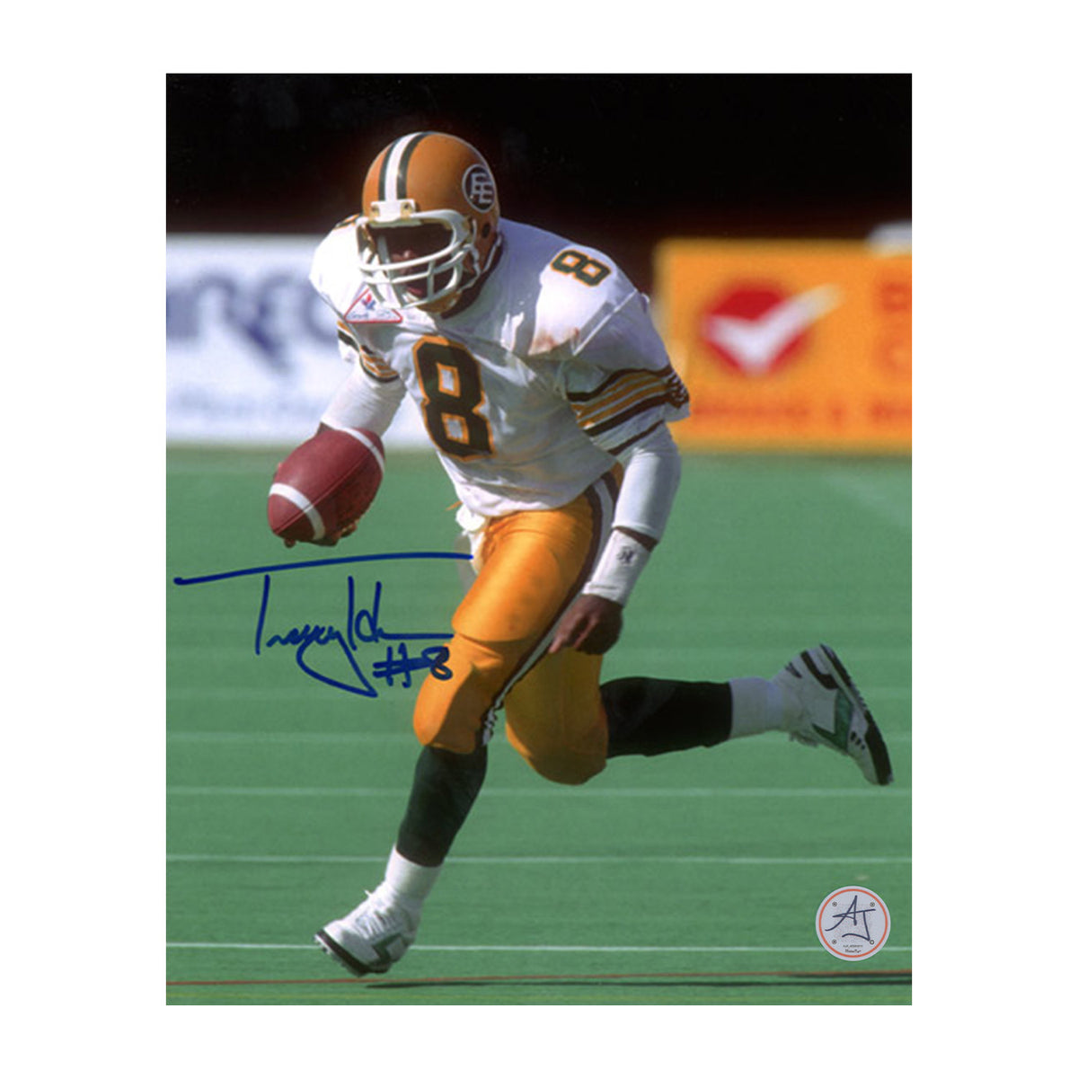 AJ Sports | Tracy Ham Autographed Edmonton Eskimos Football 8x10 Photo