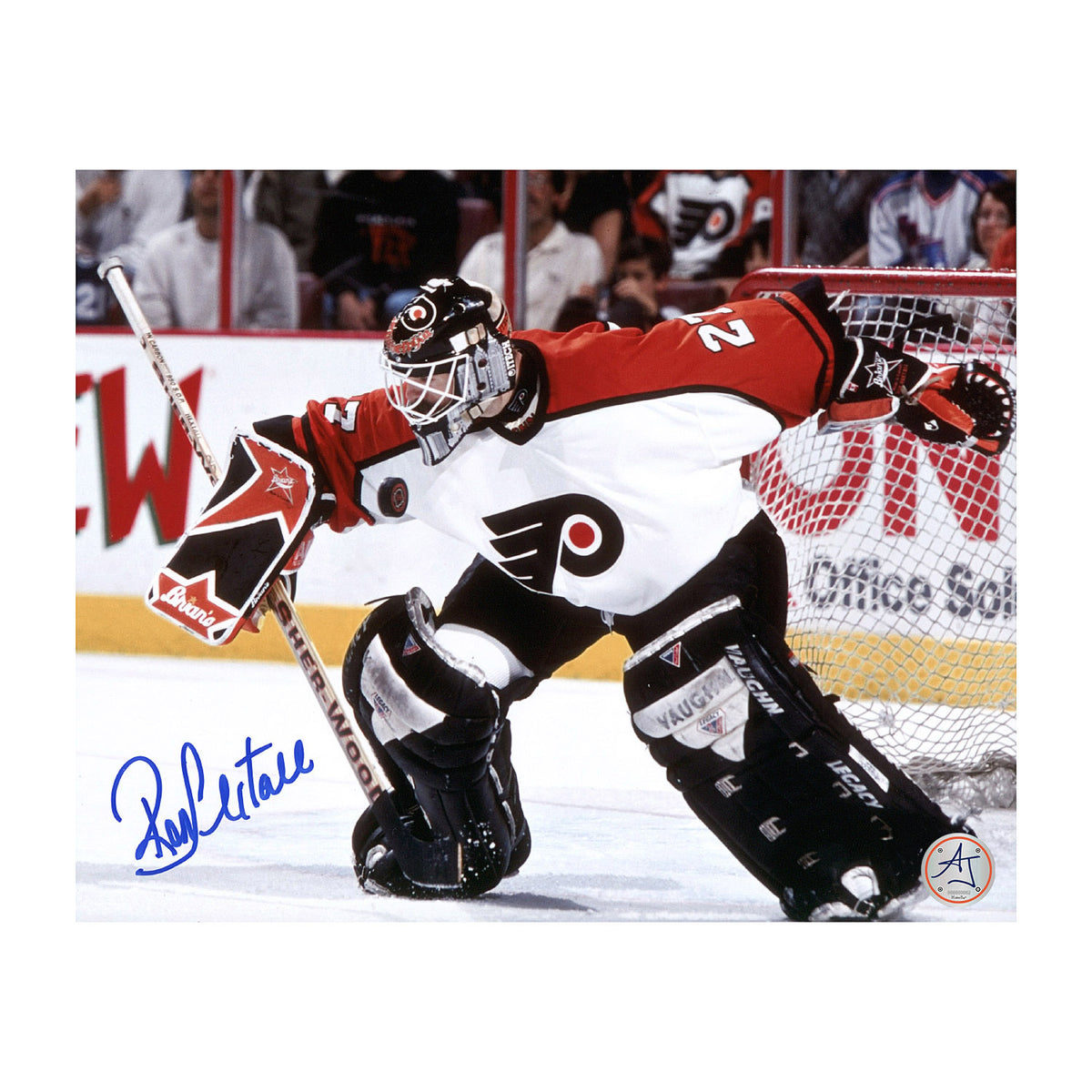 AJ Sports | Ron Hextall Autographed Philadelphia Flyers Blocker Save ...