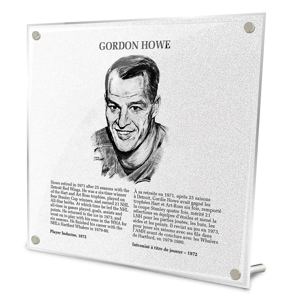Mustang Products | Gordie Howe Replica Hockey Hall of Fame Plaque – AJ ...