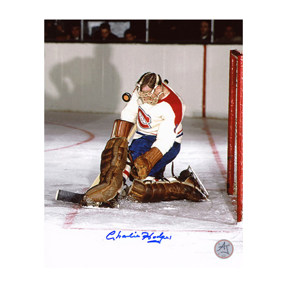 AJ Sports | Charlie Hodge Signed Montreal Canadiens Game Action 8x10 Photo