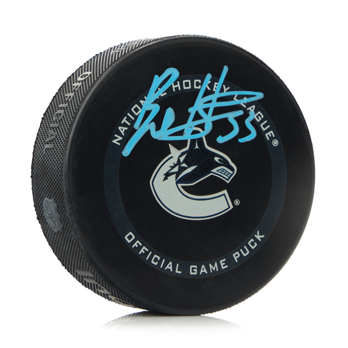 AJ Sports | Bo Horvat Signed Vancouver Canucks Official Game Puck