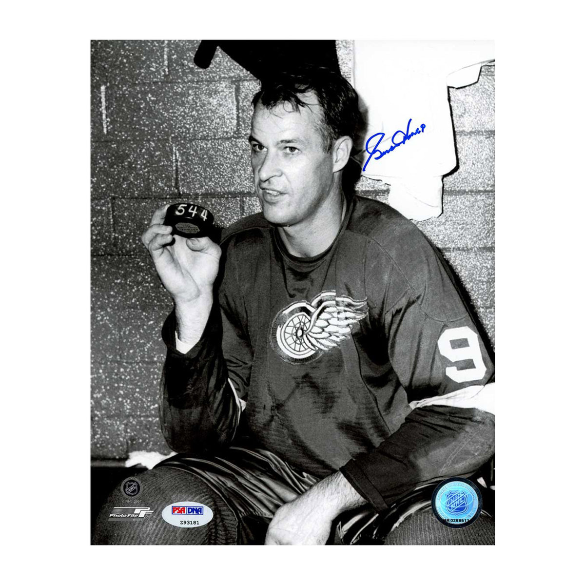AJ Sports | Gordie Howe Signed Detroit Red Wings Goals Record 8x10 Photo