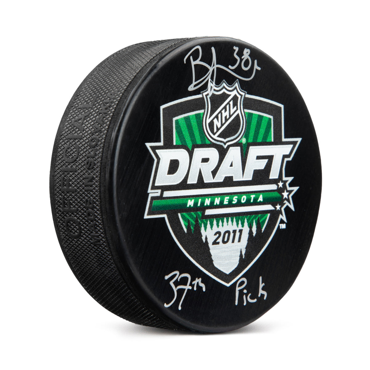 AJ Sports | Boone Jenner Signed 2011 NHL Entry Draft Puck with 37th ...