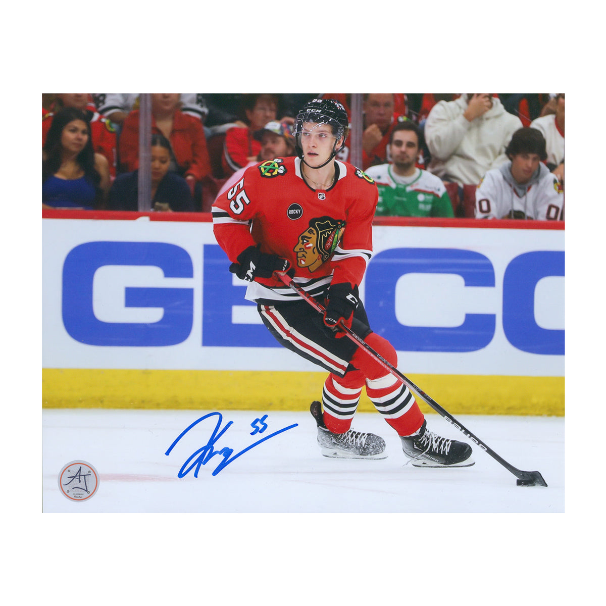 AJ Sports | Kevin Korchinski Autographed Chicago Blackhawks Rookie 8x10 ...