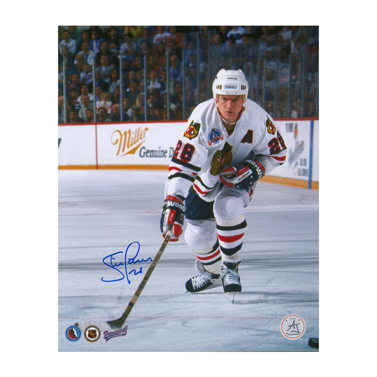 AJ Sports | Steve Larmer Autographed Chicago Blackhawks Playoff Finals ...