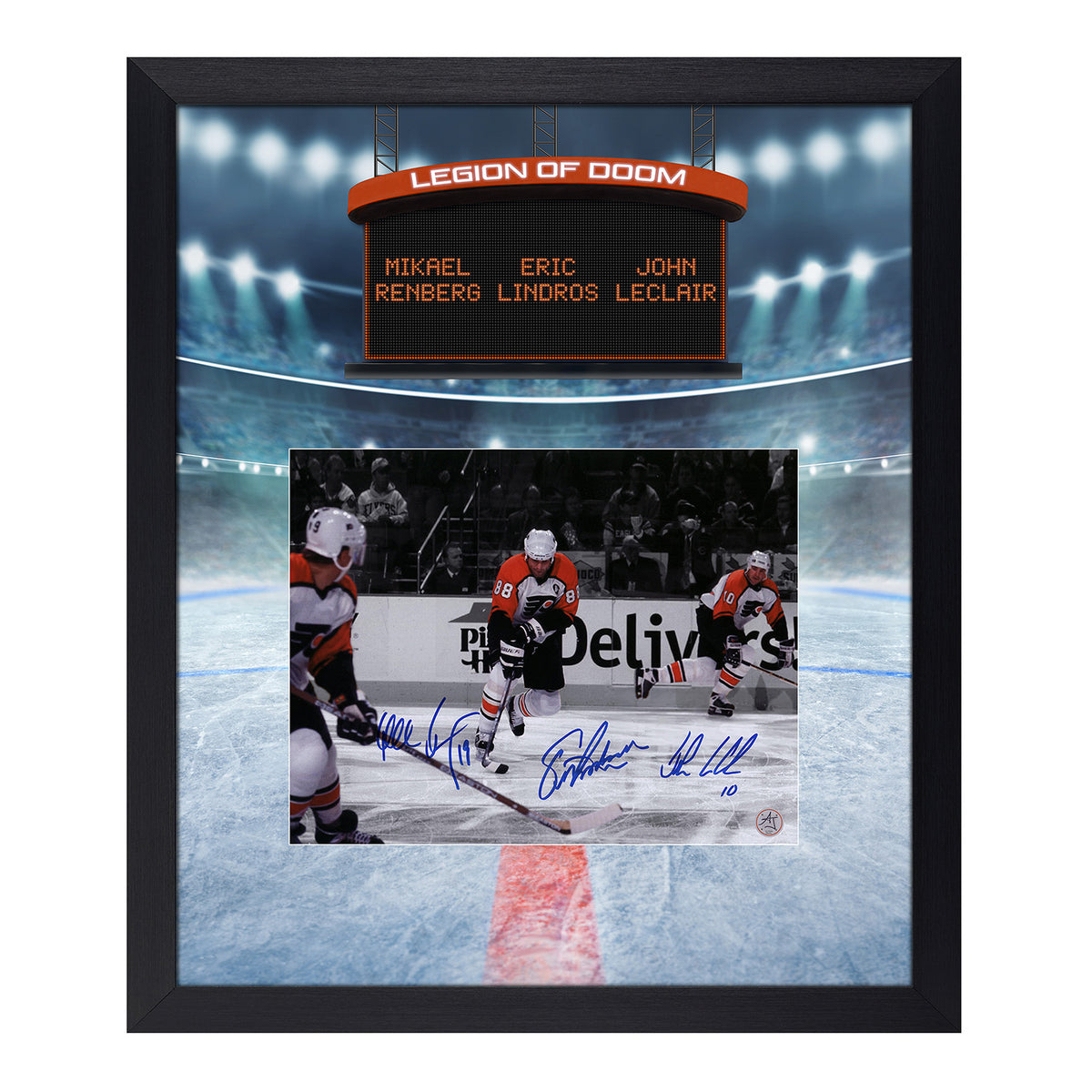 AJ Sports | Legion of Doom Signed Philadelphia Flyers 19x23 Frame