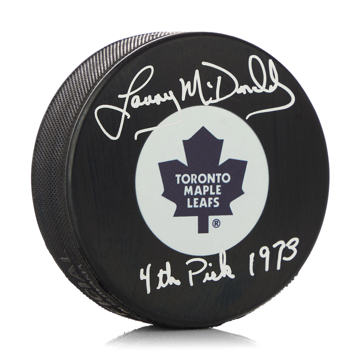 AJ Sports | Lanny McDonald Signed Toronto Maple Leafs Retro Logo Puck ...