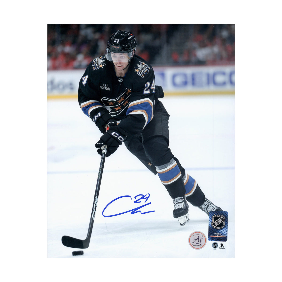 AJ Sports | Connor McMichael Signed Washington Capitals Heritage Hockey ...