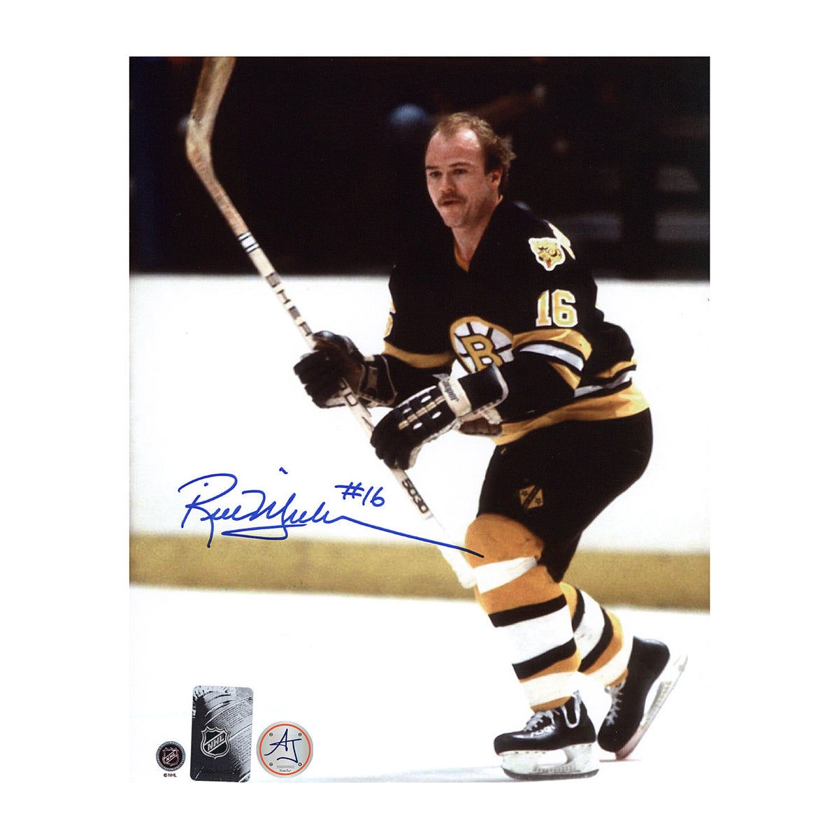 AJ Sports | Rick Middleton Autographed Boston Bruins Classic Hockey ...