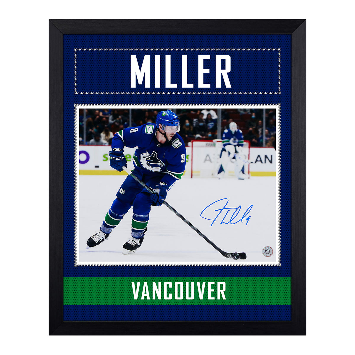 AJ Sports | JT Miller Autographed Vancouver Canucks Uniform Graphic ...