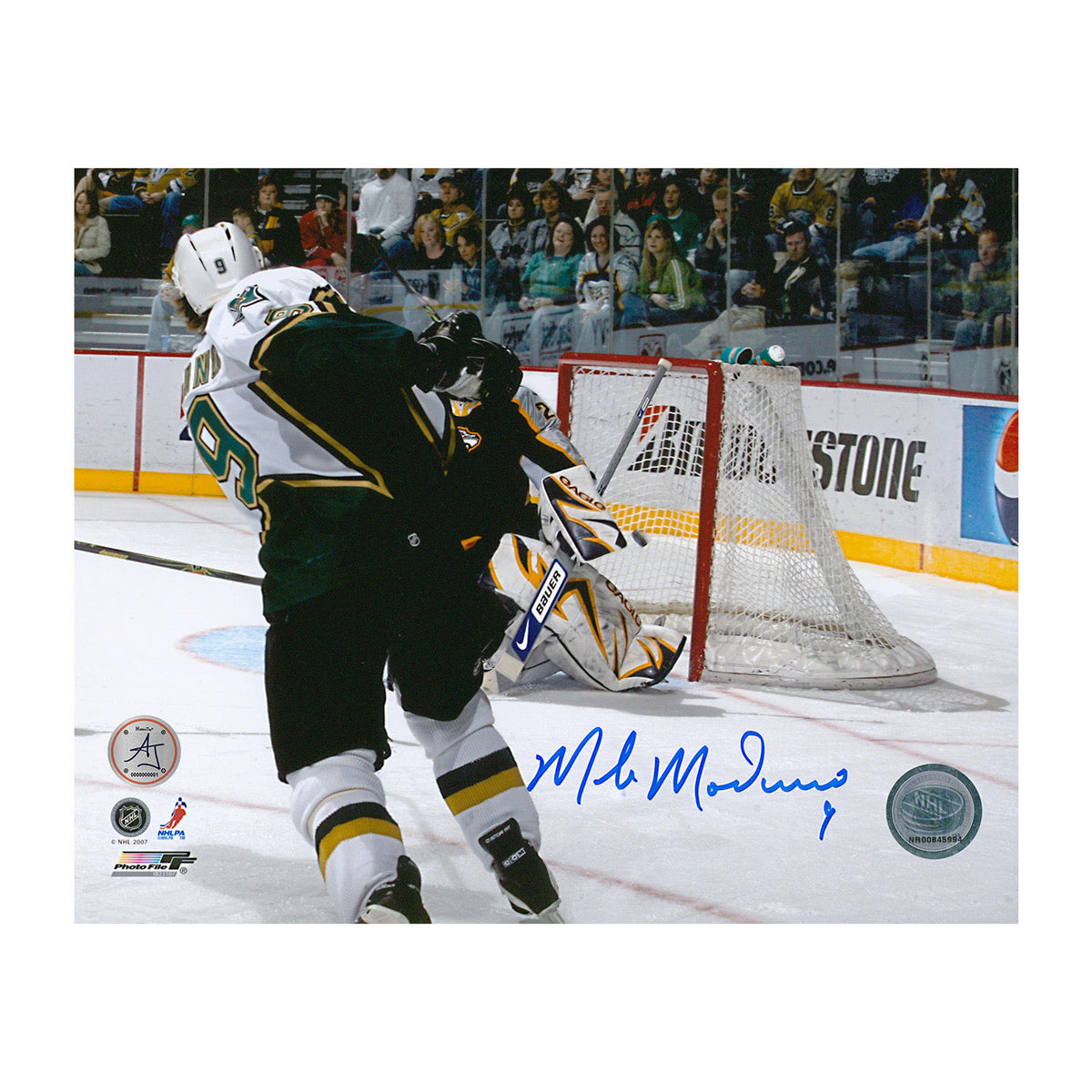 AJ Sports | Mike Modano Autographed Dallas Stars Record Goal 503 8x10 Photo