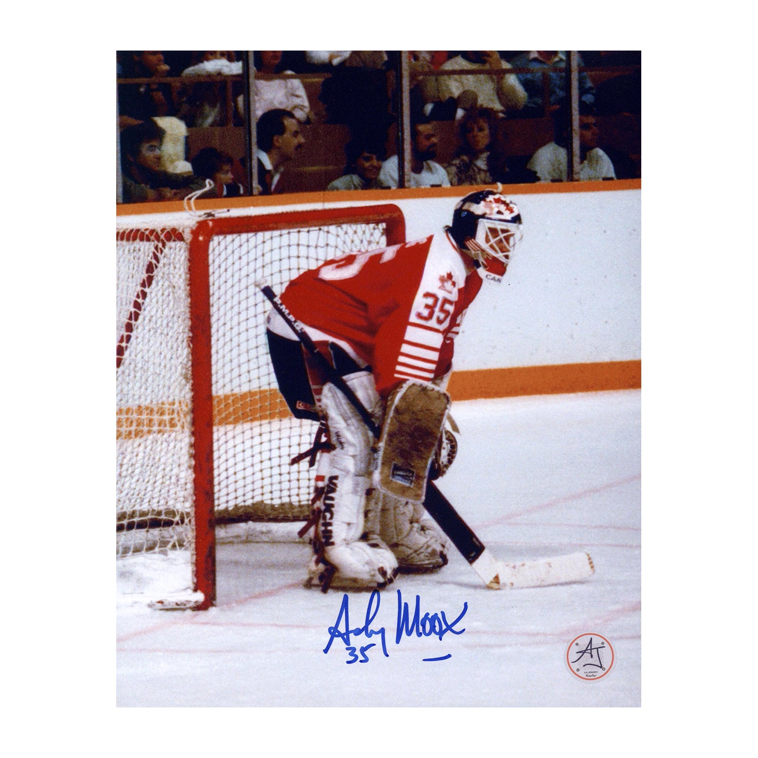 AJ Sports | Andy Moog Autographed Team Canada 8x10 Photo