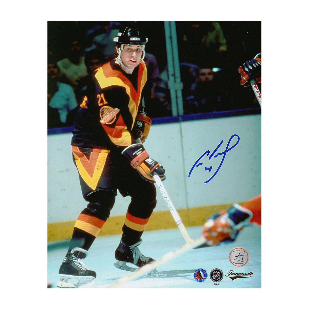 AJ Sports | Cam Neely Vancouver Canucks Autographed Rookie 8x10 Photo