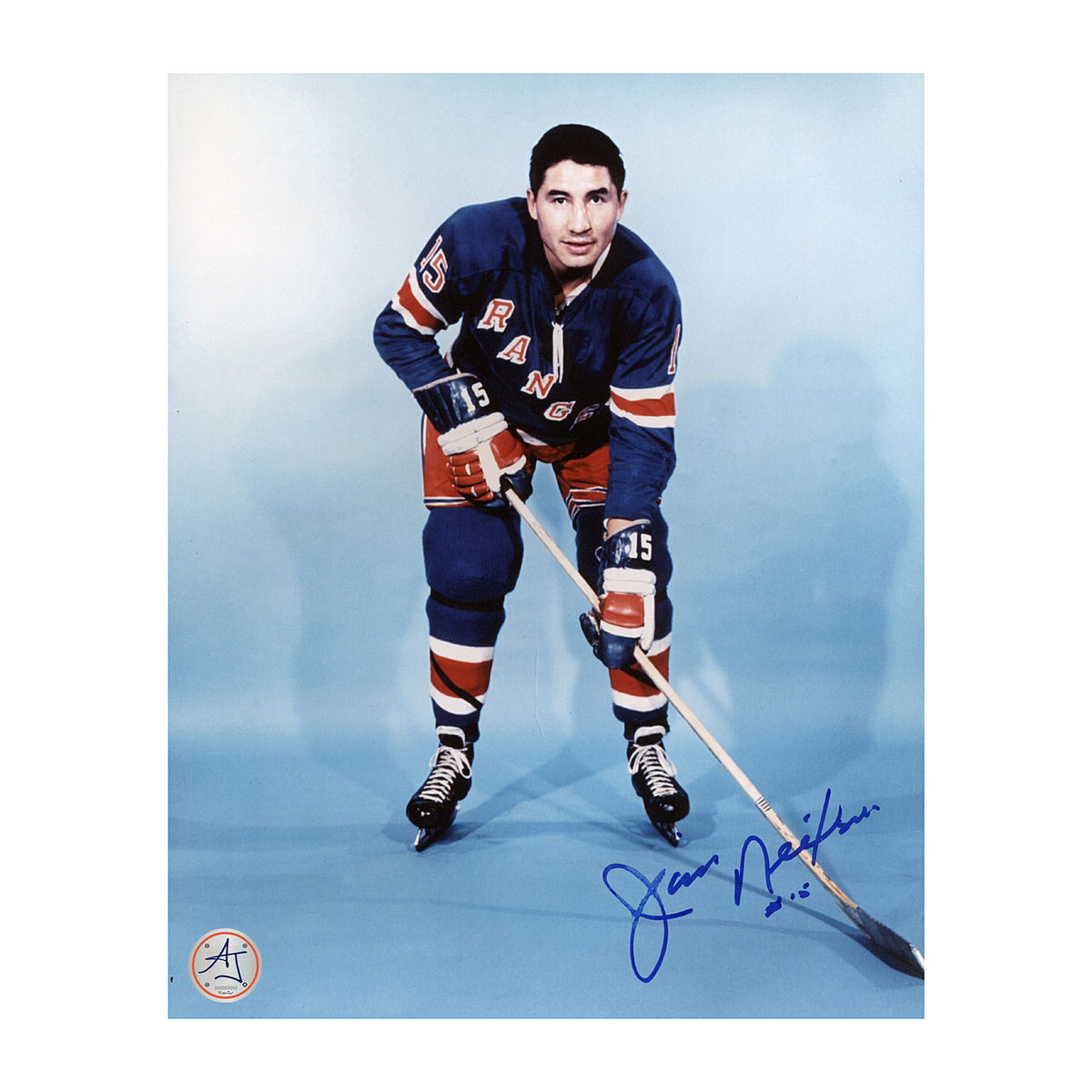 AJ Sports | Jim Neilson Autographed New York Rangers Portrait 8x10 Photo