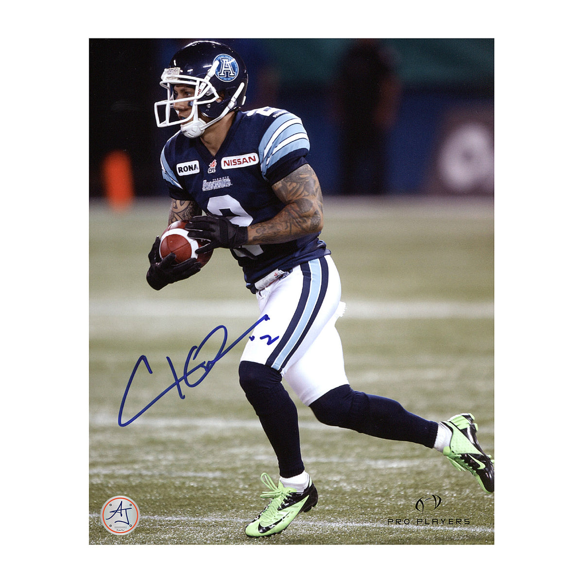 AJ Sports | Chad Owens Autographed Toronto Argonauts Football 8x10 Photo