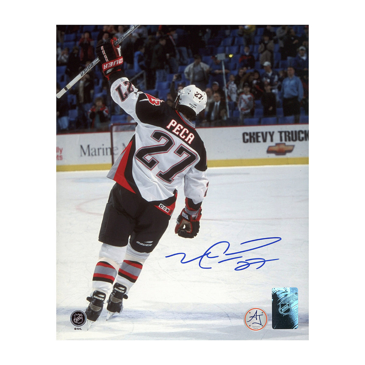 AJ Sports | Mike Peca Autographed Buffalo Sabres Final Game Farewell ...