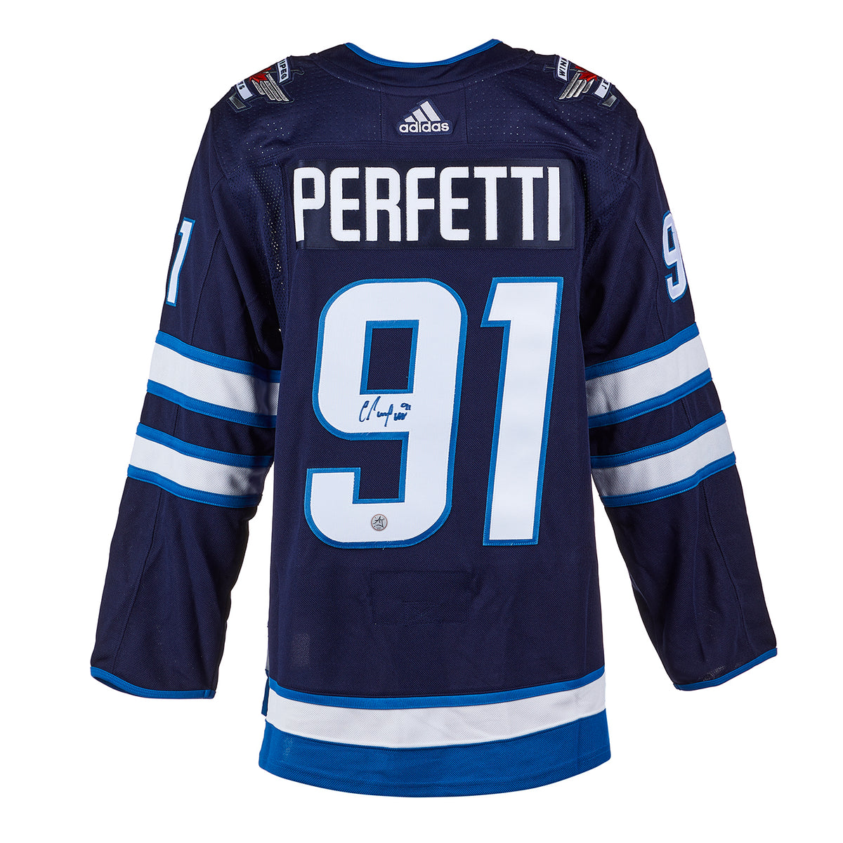 AJ Sports | Cole Perfetti Autographed Winnipeg Jets adidas Jersey