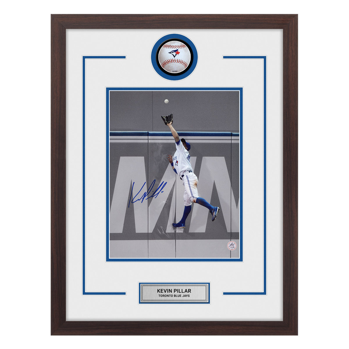 AJ Sports | Kevin Pillar Autographed Toronto Blue Jays Baseball Logo ...