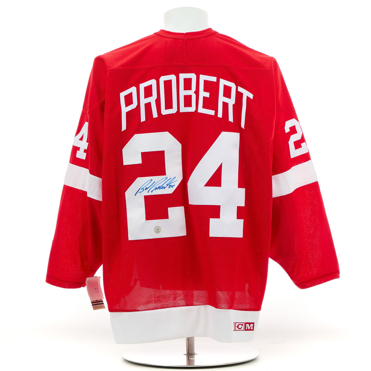 AJ Sports | Bob Probert Autographed Detroit Red Wings Vintage CCM Jersey