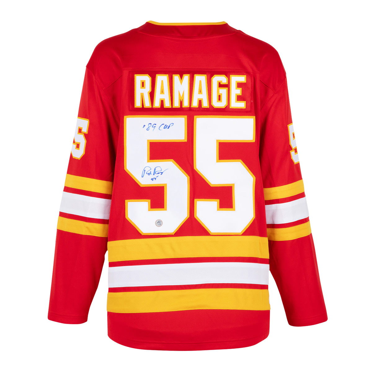AJ Sports | Rob Ramage Signed Calgary Flames Throwback Breakaway Jersey