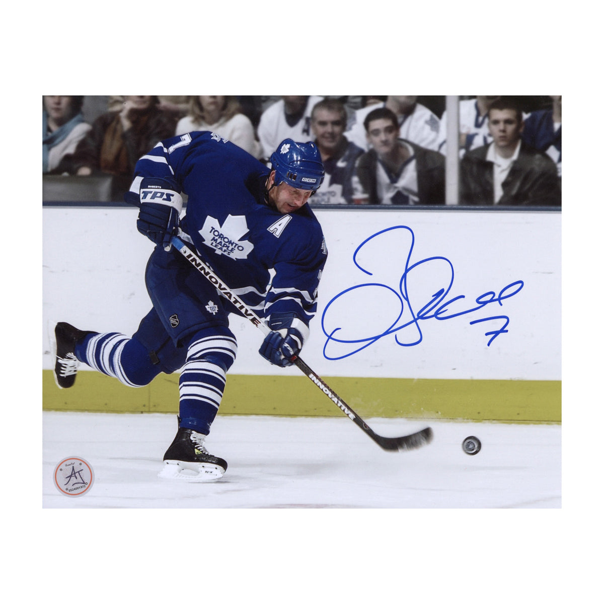 AJ Sports | Gary Roberts Autographed Toronto Maple Leafs Shooting 8x10 ...