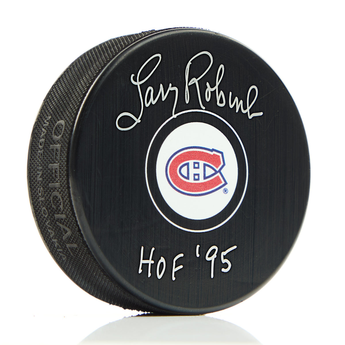 AJ Sports | Larry Robinson Autographed Montreal Canadiens Hockey Puck ...