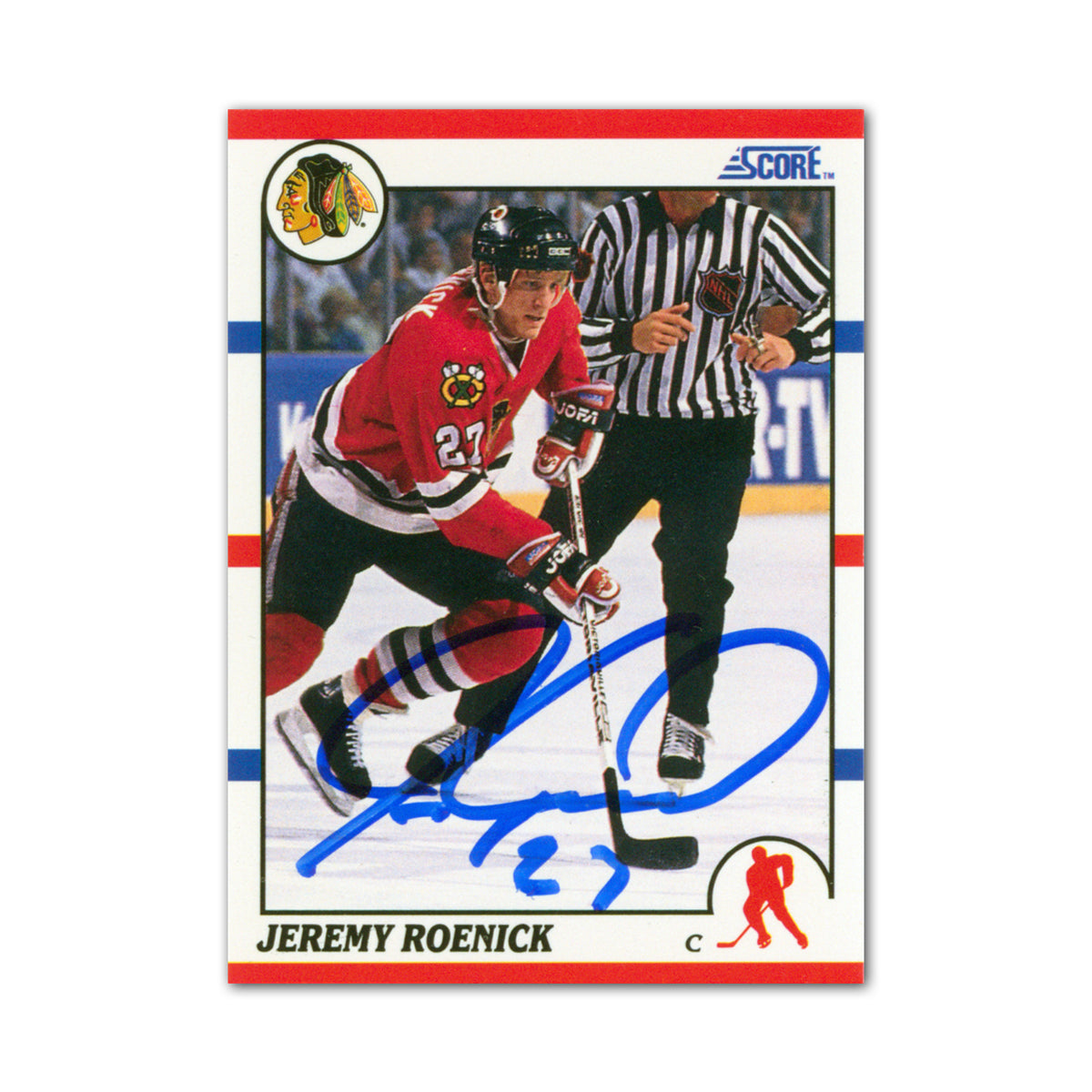 AJ Sports | Jeremy Roenick Autographed 1990-91 Score #179 Rookie Card