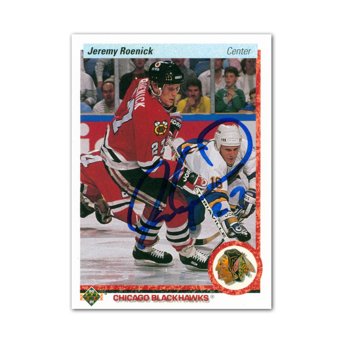 AJ Sports | Jeremy Roenick Autographed 1990-91 Upper Deck #63 Rookie Card