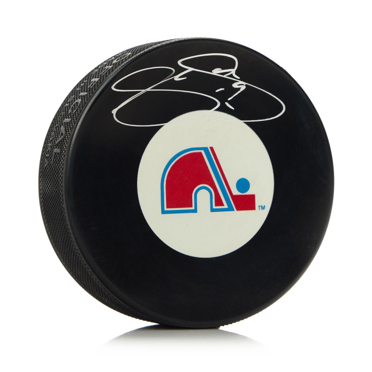AJ Sports | Joe Sakic Autographed Quebec Nordiques Retro Logo Puck