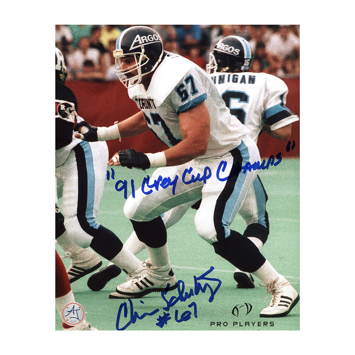 AJ Sports | Chris Schultz Autographed Toronto Argonauts Football 8x10 Photo