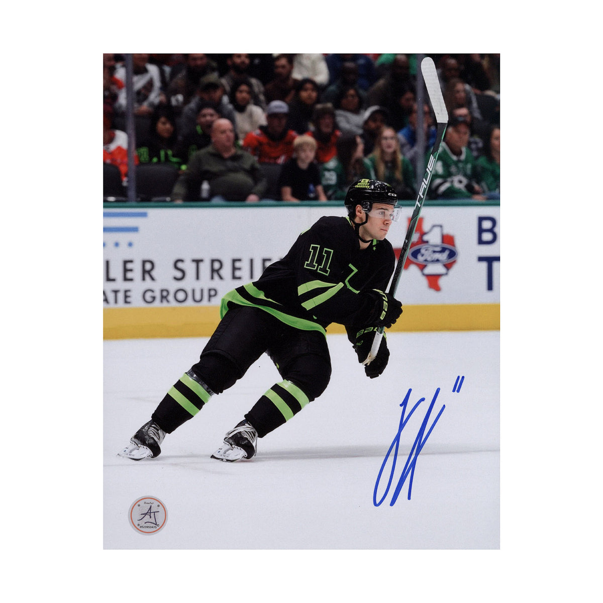 AJ Sports | Logan Stankoven Signed Dallas Stars Hockey 8x10 Photo