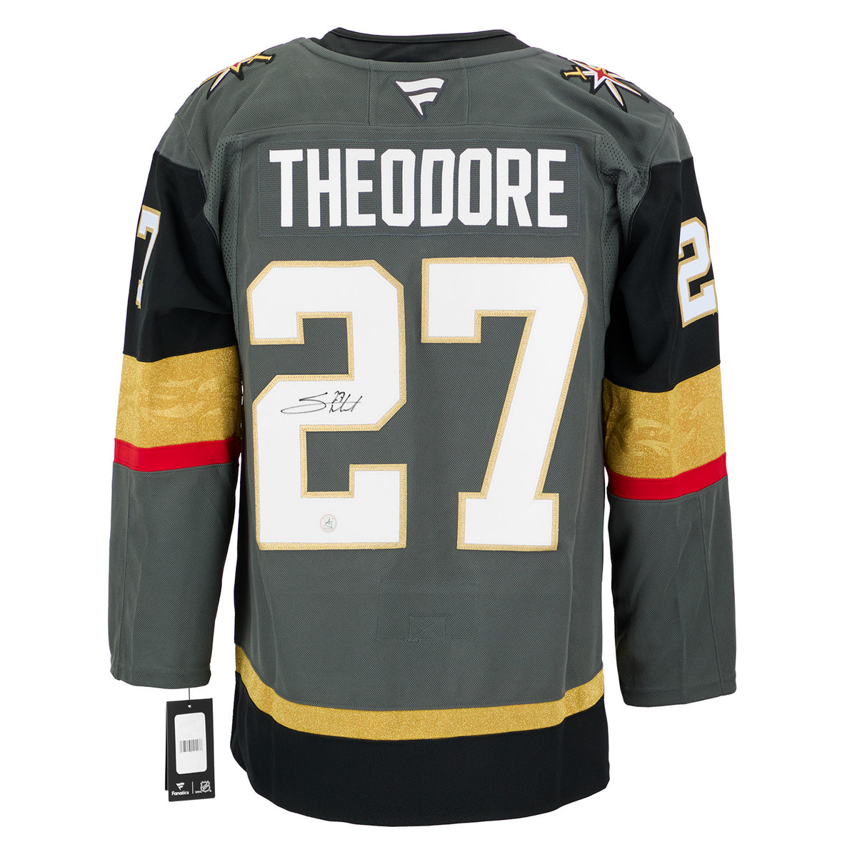AJ Sports | Shea Theodore Autographed Vegas Golden Knights Alt Grey ...